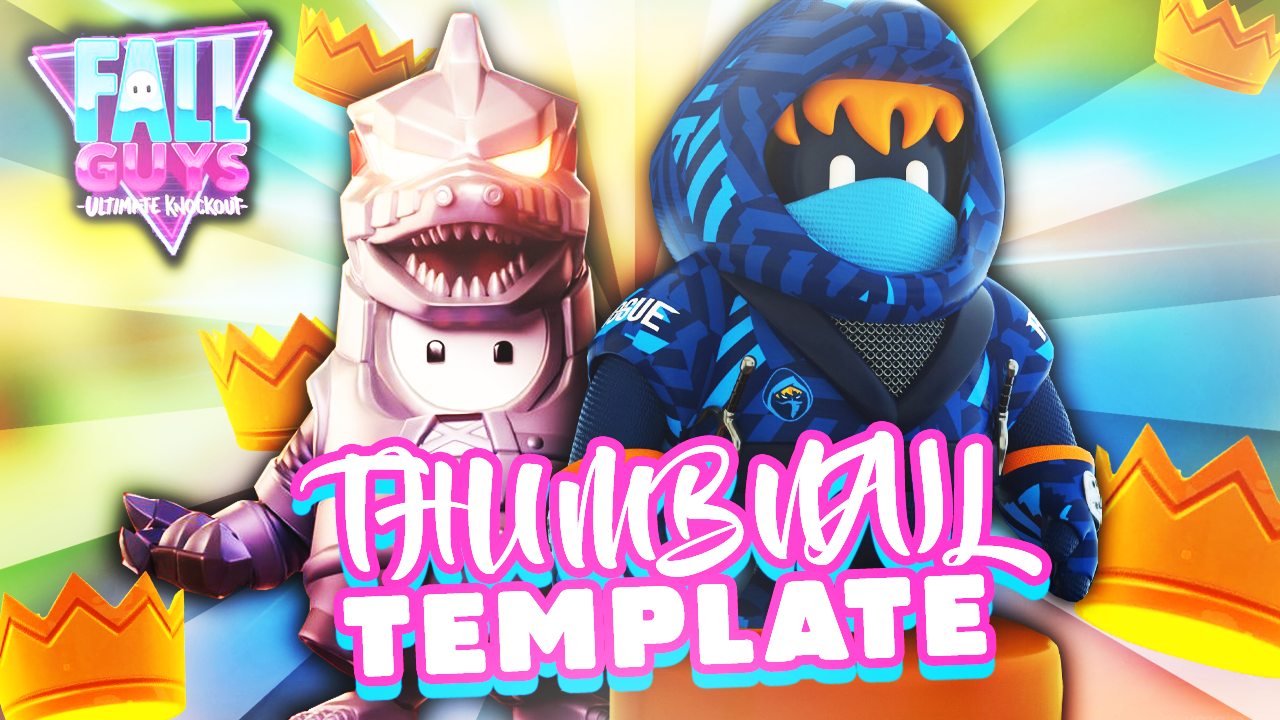 Fall Guys Thumbnail Template 2022 - Payhip