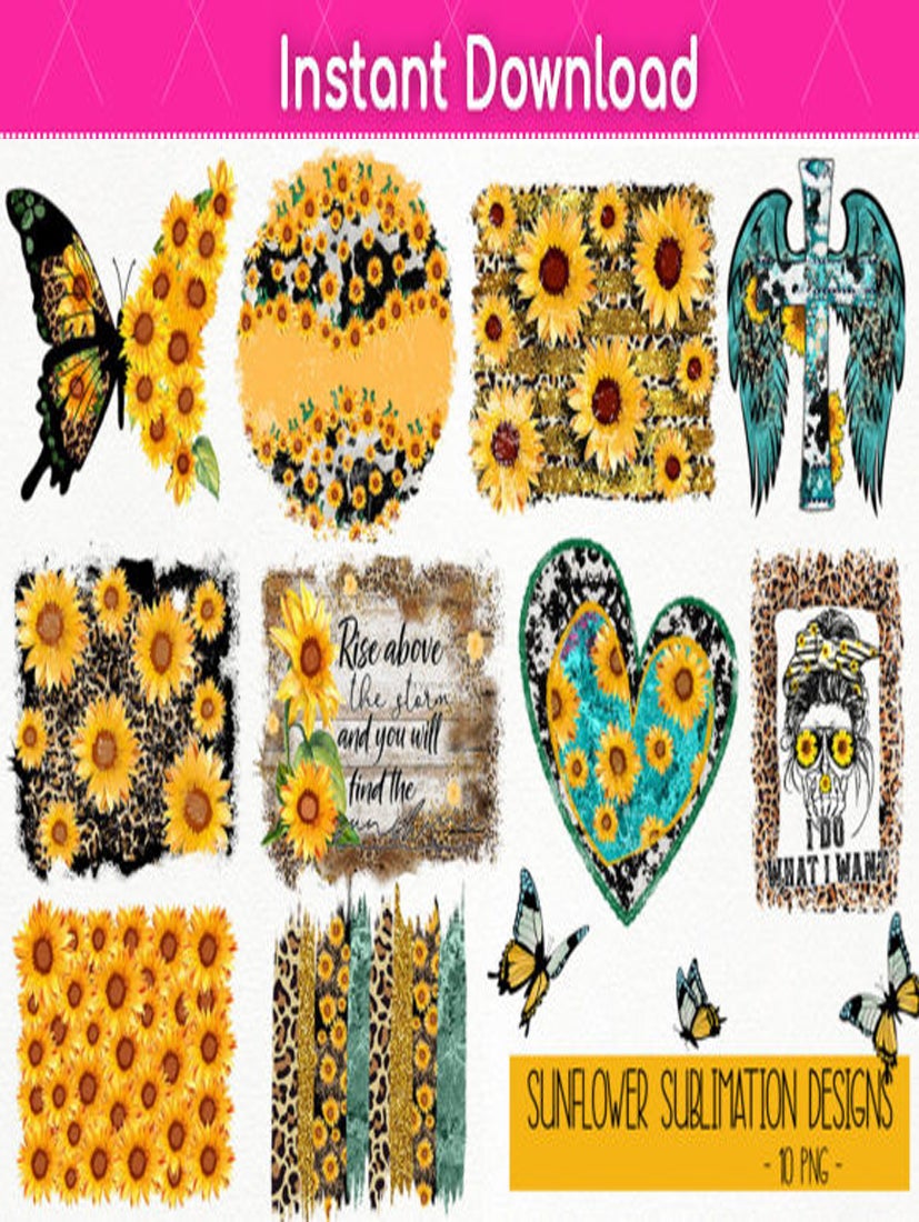 Sunflower Sublimation Designs - Payhip