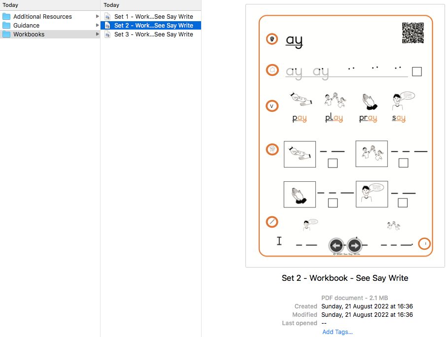 See Say Write Digital Resources (PDFs) - English Phonics Teaching ...