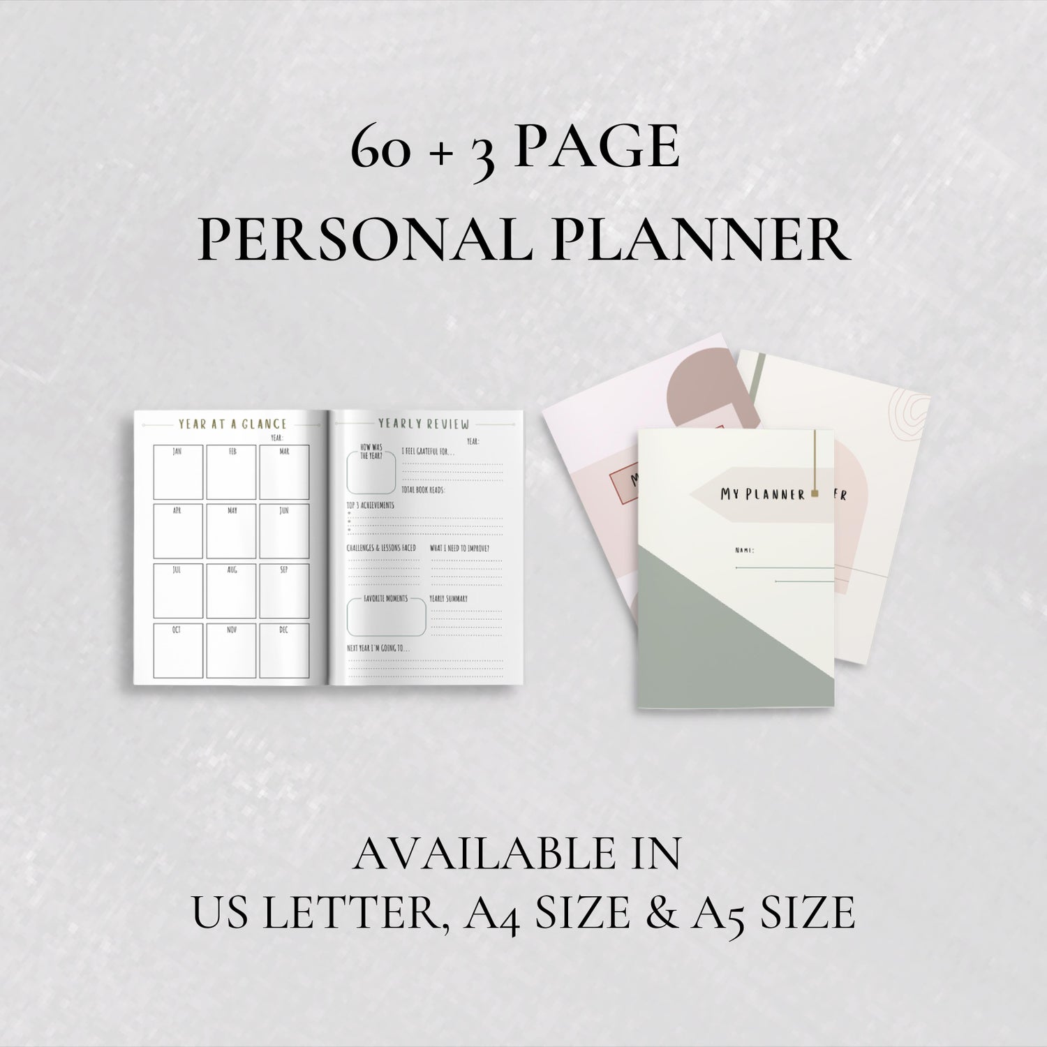 Monthly Planner & Review Inserts - Payhip