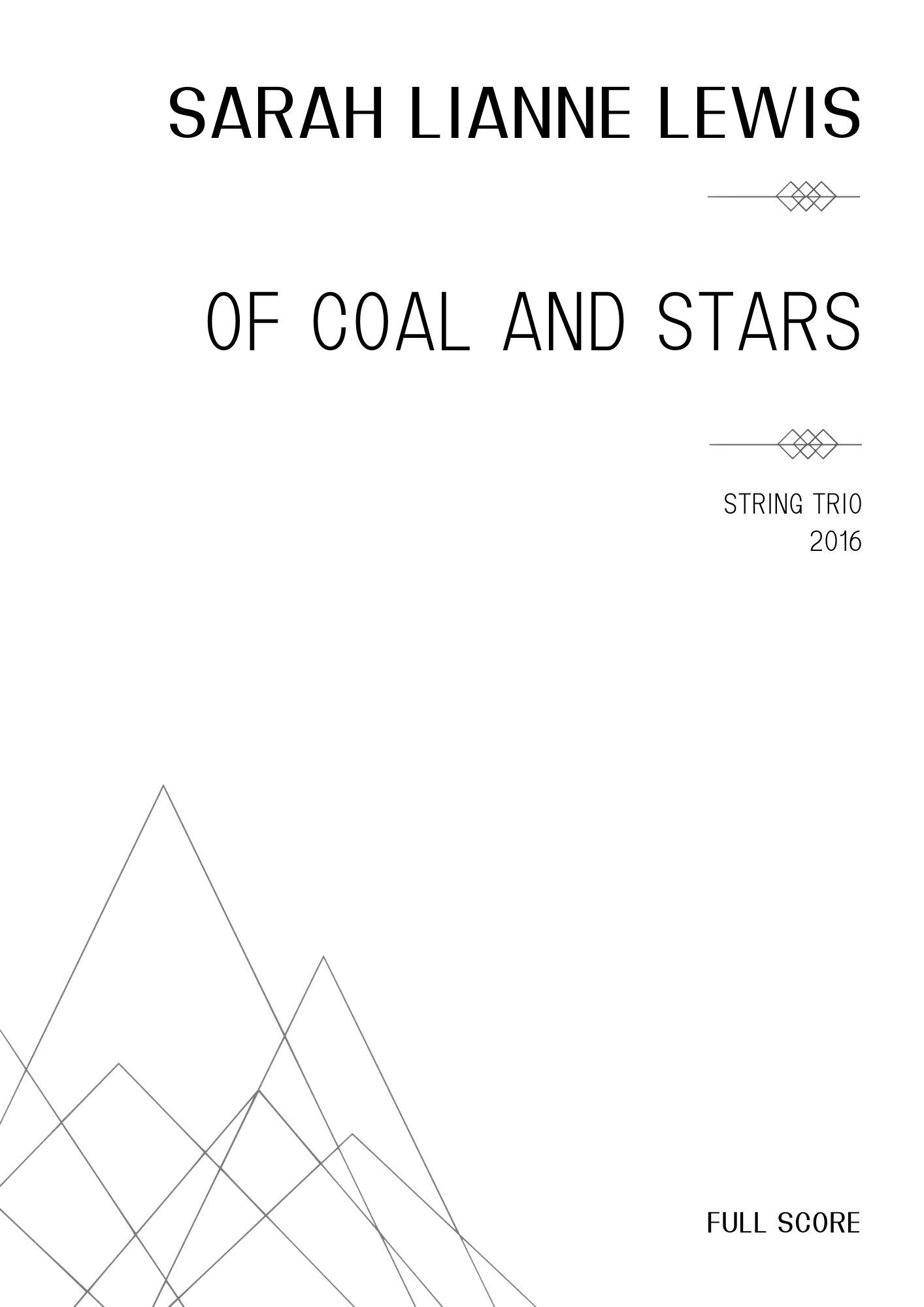 Of Coal and Stars [String Trio, 2016] - Payhip