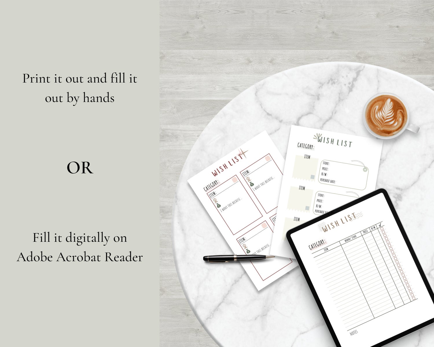 Wish List Inserts - Payhip