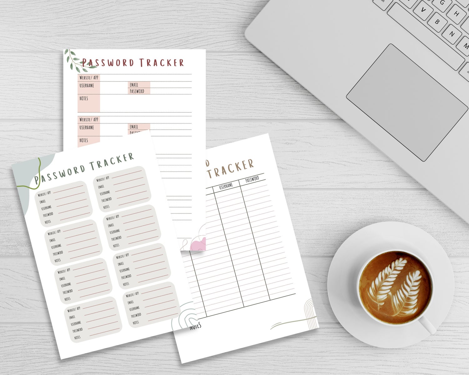 Password Tracker Inserts - Payhip