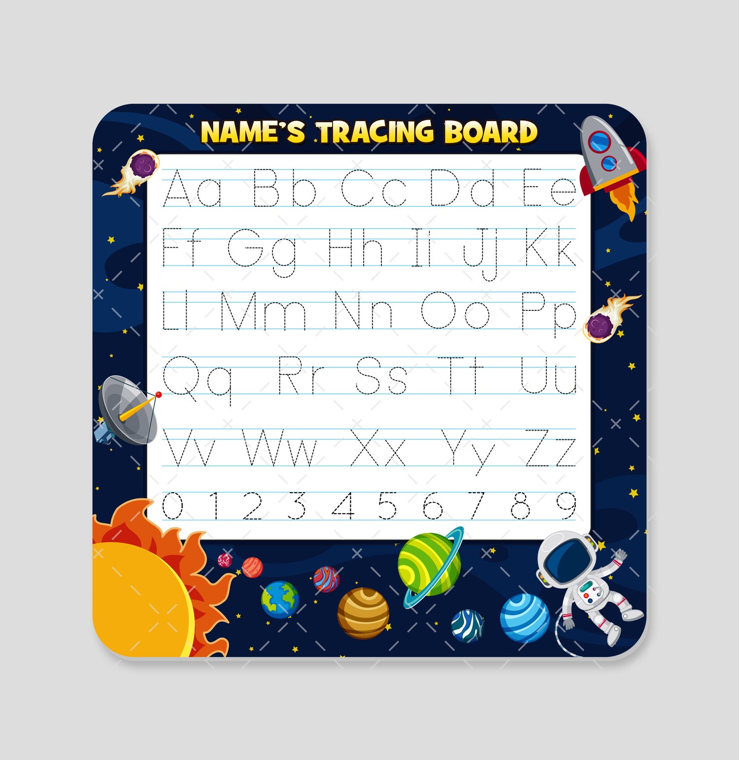 Alphabet Writing Board (Square Version) - Payhip