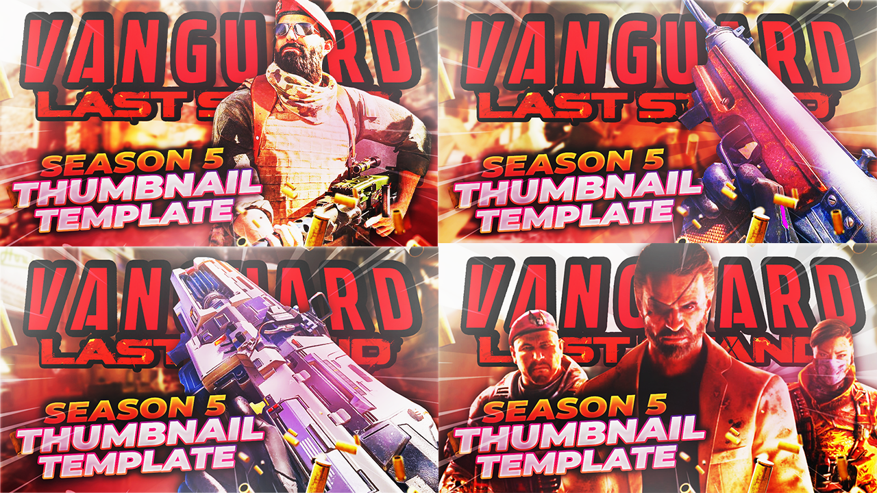 Cod Vanguard S5 Thumbnail Template Payhip