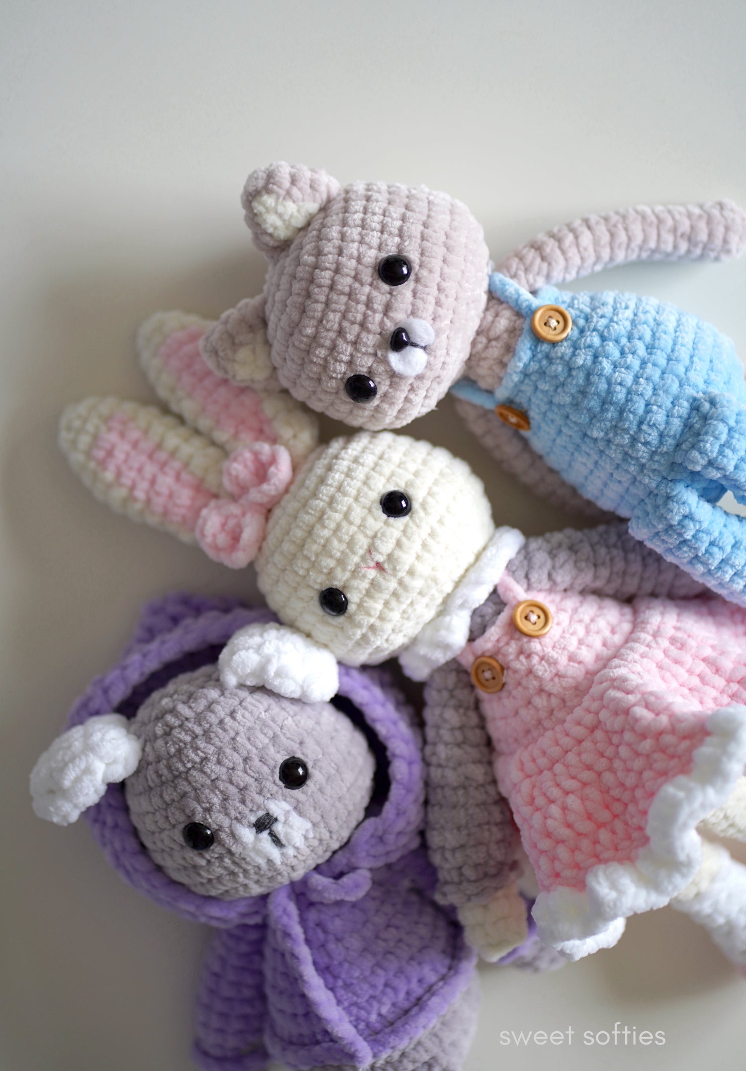 3-in-1 Snuggle Stuffies Pattern Bundle - Payhip
