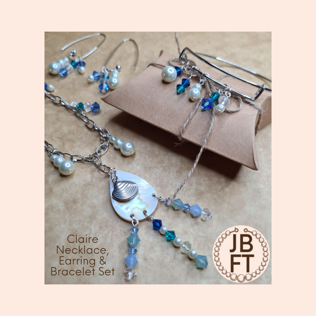 Claire Necklace, Earrings & Bracelet Set - Payhip