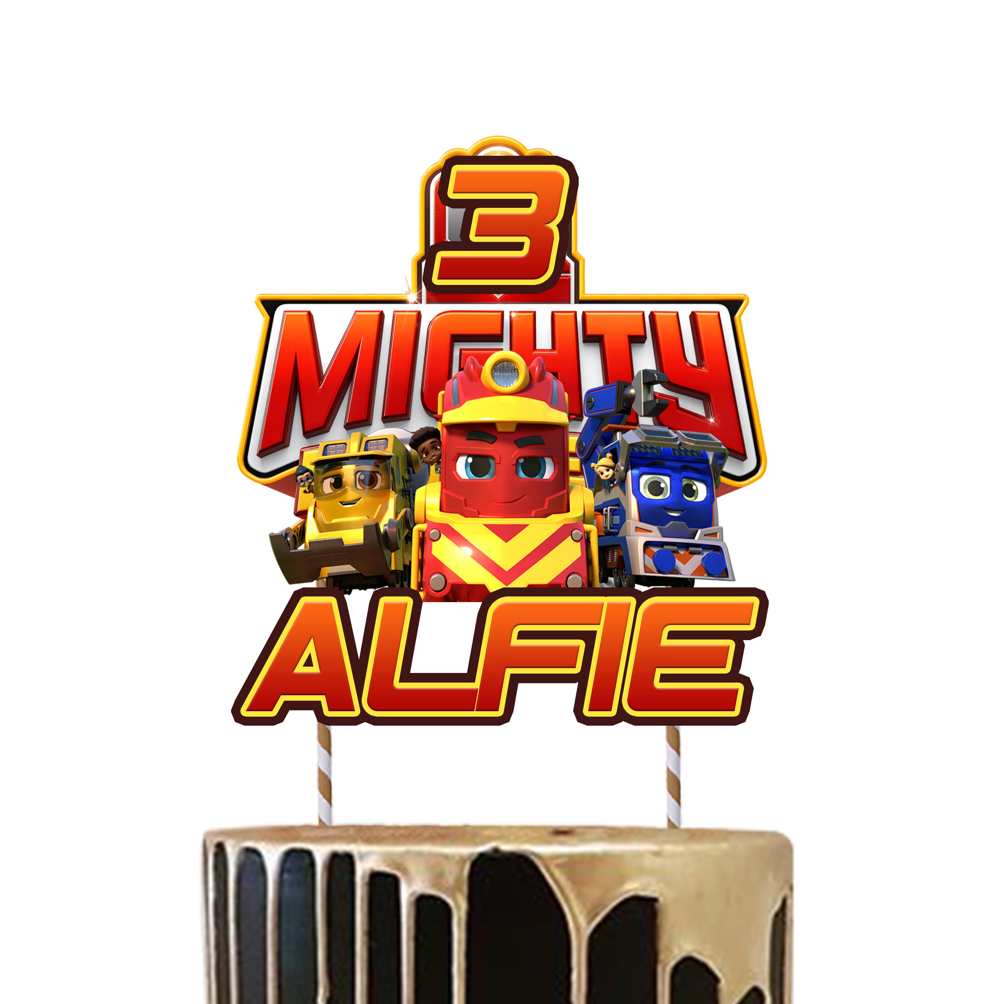 MIGHTY EXPRESS CAKE TOPPER - Payhip