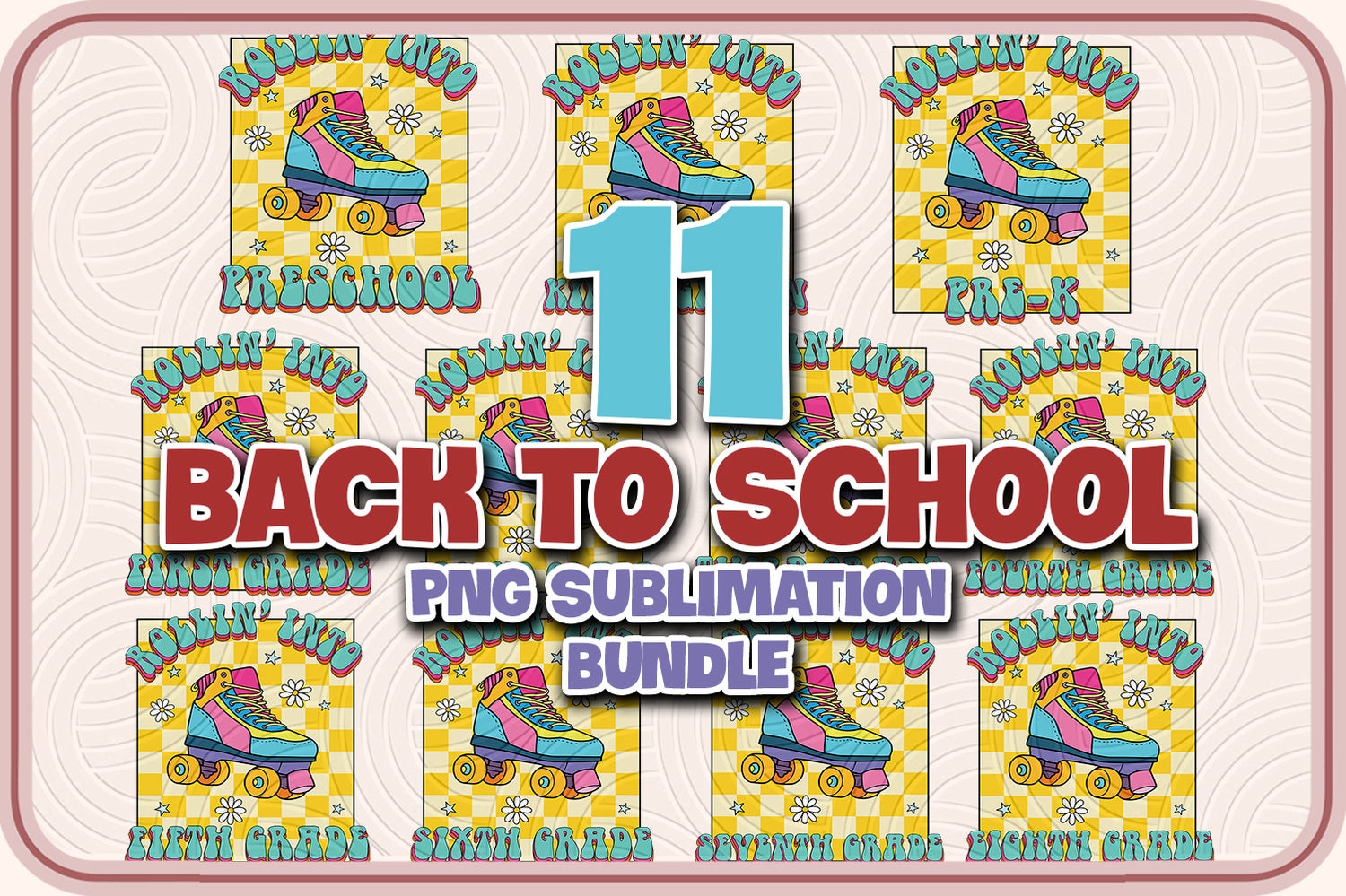 Cute Spooky Halloween Bundle PNG, Retro Fall Sublimation Bundle, Groovy Halloween Sublimation ...