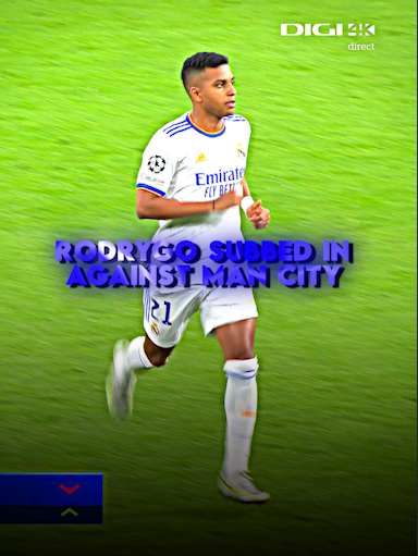 rodrygo subbed in against man city - Payhip