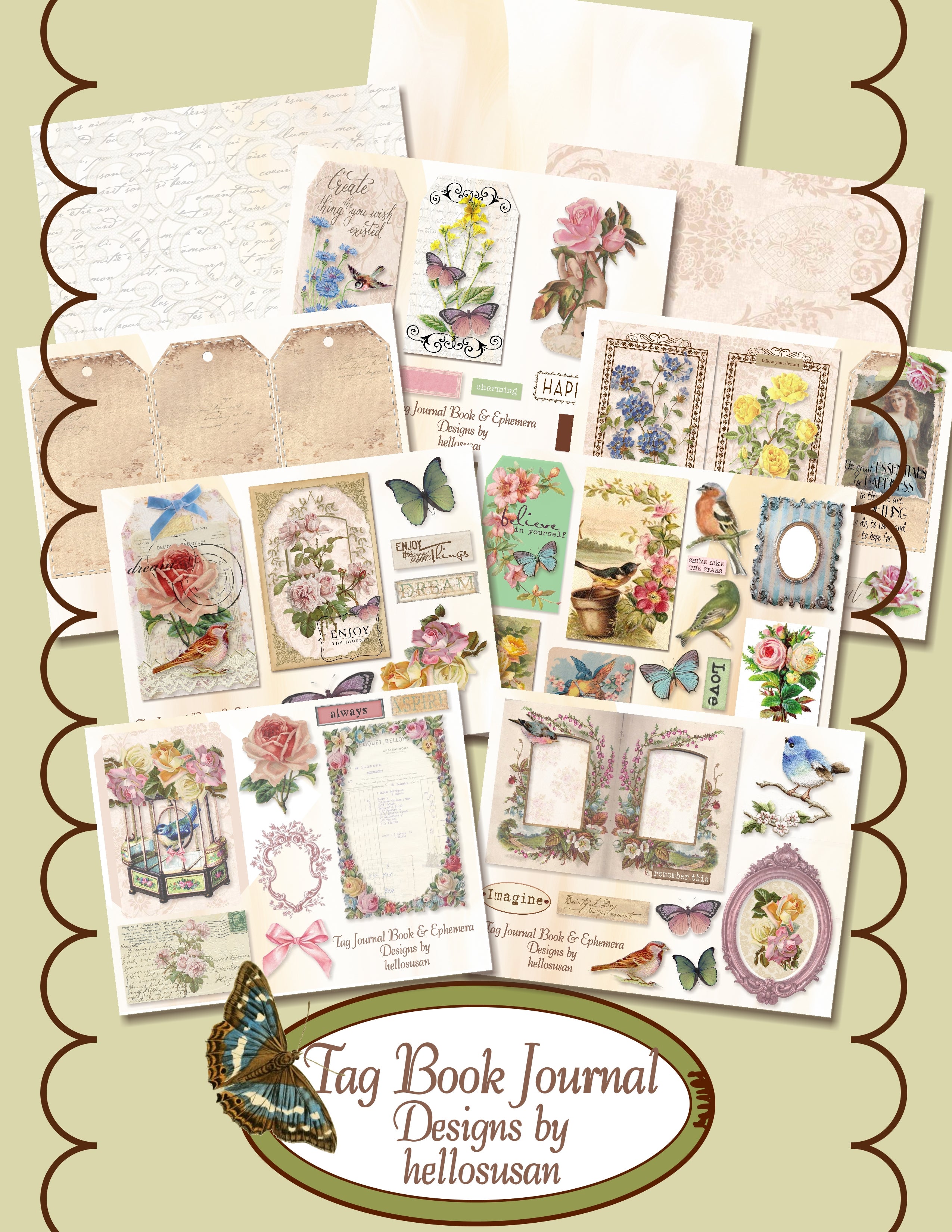 Tag Book Journal Digital Kit - Payhip
