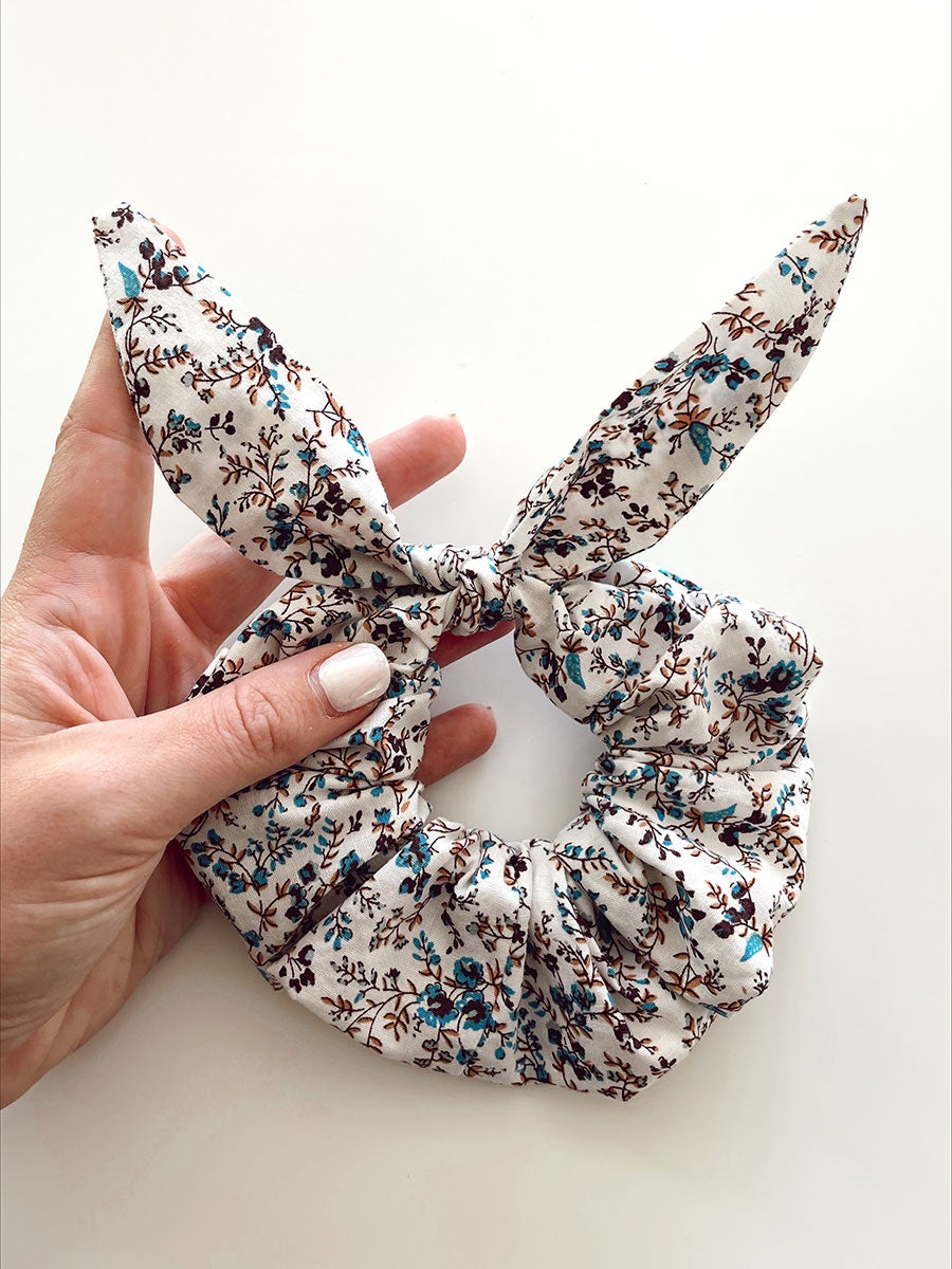 Bunny ear hair scrunchie - PDF sewing pattern