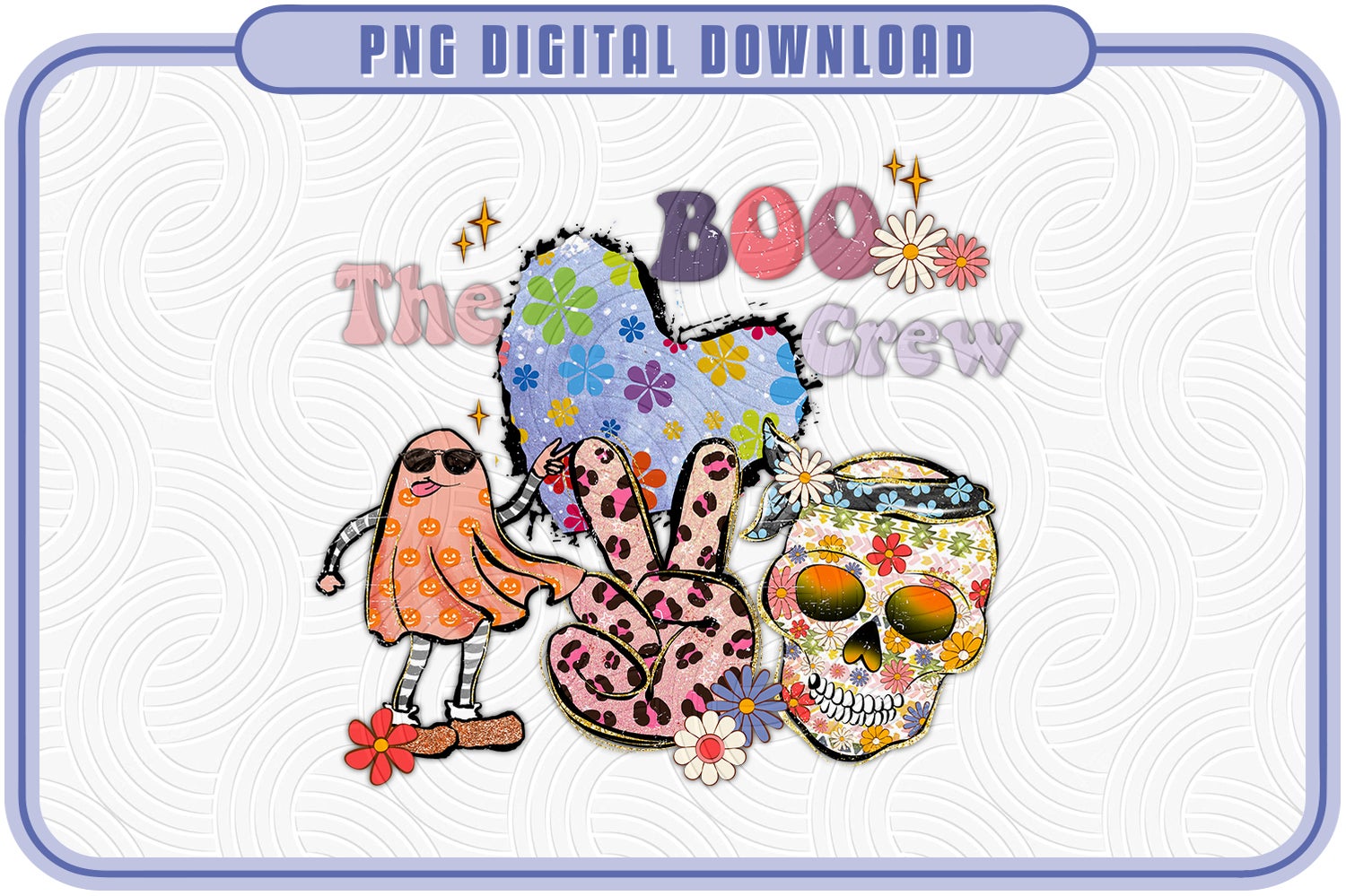 Cute Spooky Halloween Bundle PNG, Retro Fall Sublimation Bundle, Groovy ...