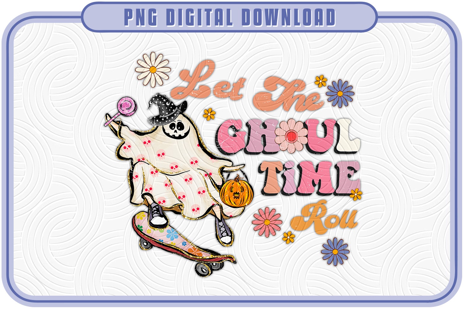Cute Spooky Halloween Bundle PNG, Retro Fall Sublimation Bundle, Groovy Halloween Sublimation ...