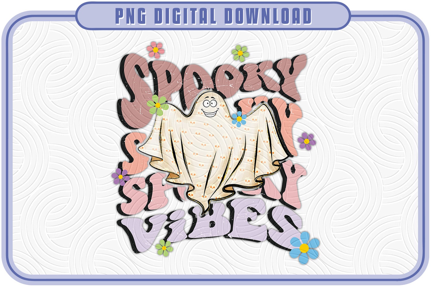 Cute Spooky Halloween Bundle PNG, Retro Fall Sublimation Bundle, Groovy ...