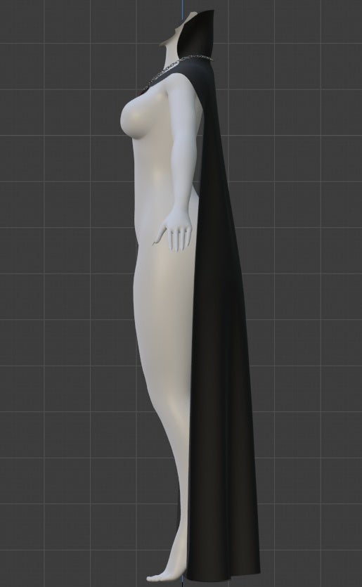 Vampire cape cloak - Halloween - FBX Rigged - Commercial use *2021 ...