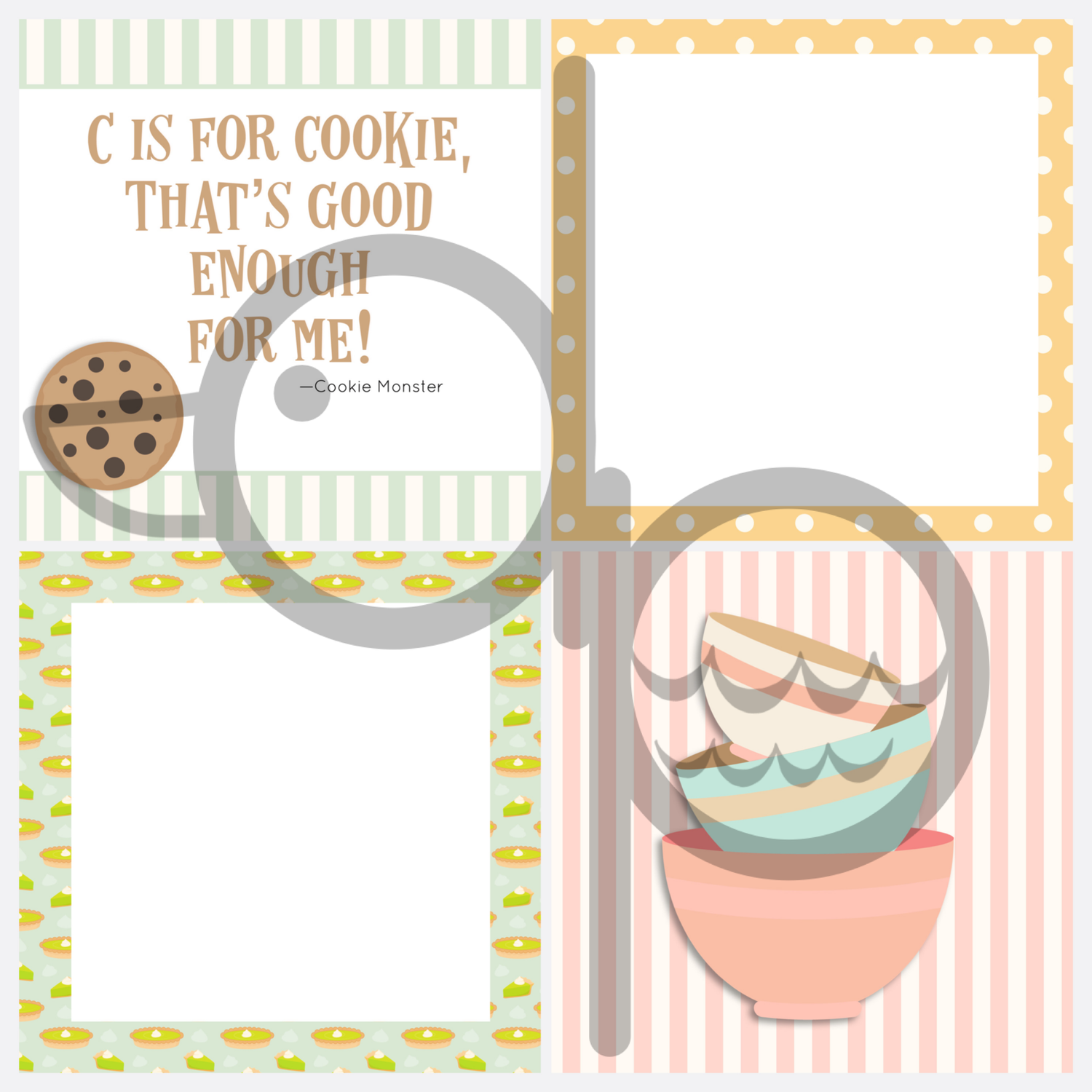 Baked Goods - digital card kit - Payhip