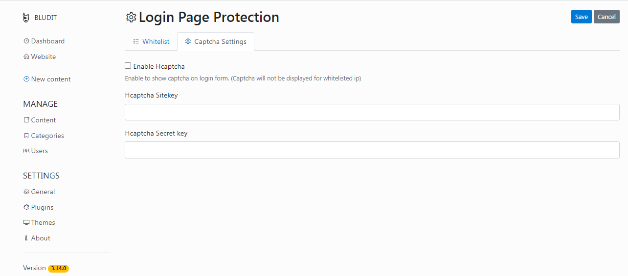 Bludit Plugin - Login Page Protection - Payhip