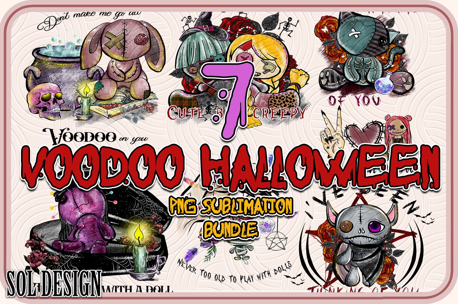 Voodoo Doll Halloween Png Bundle, Halloween, Gothic, Religious, Shirt Design, Voodoo Digital ...