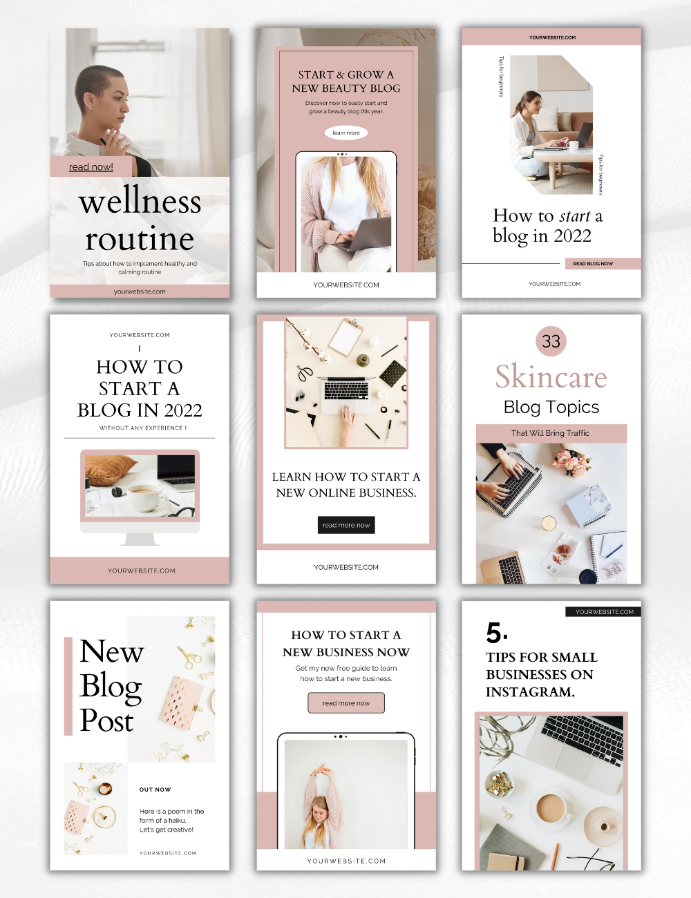 Pinterest Pin Template Canva | Pinterest Blogger Templates and Planner ...