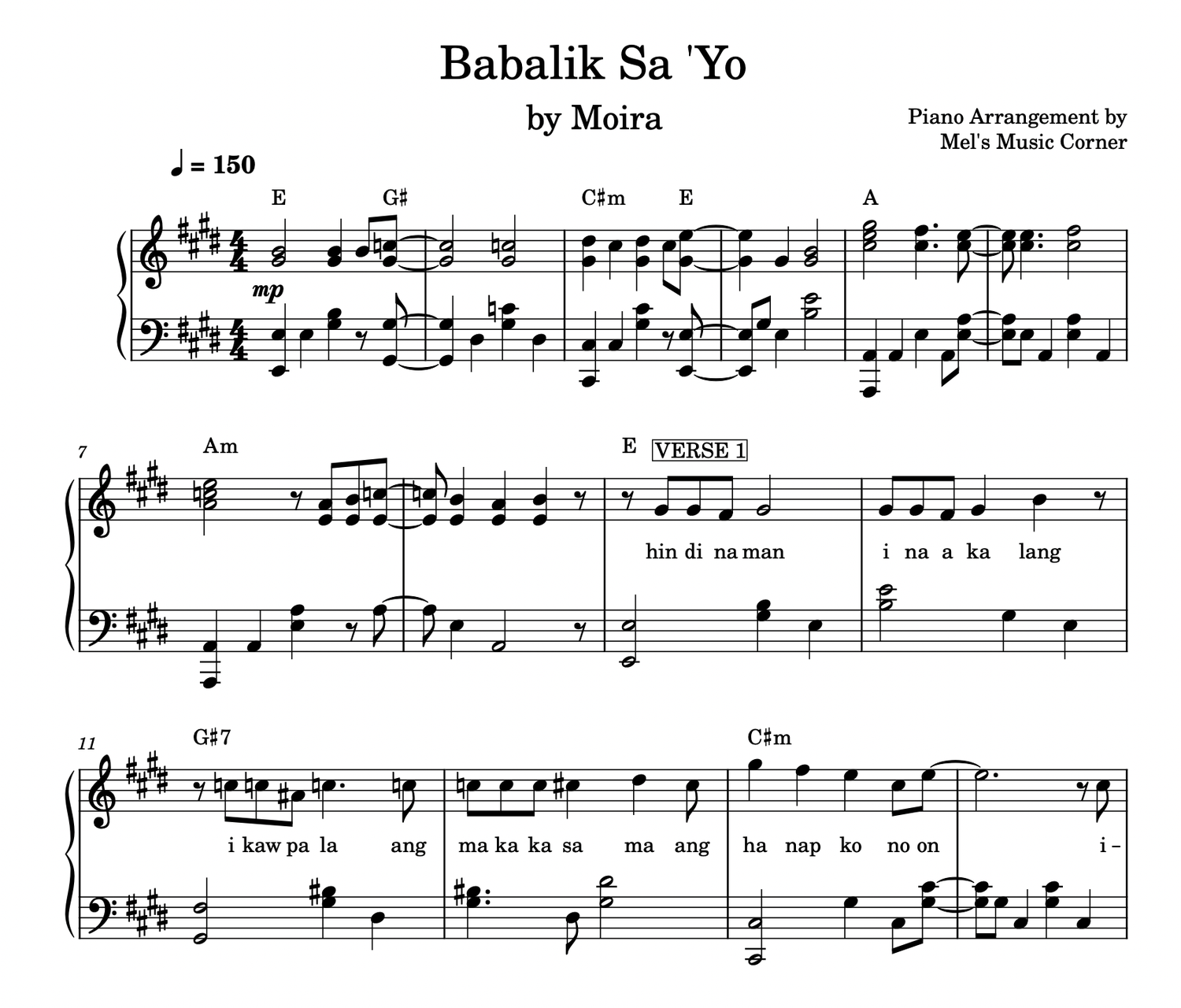 Mabagal by Moira dela Torre & Daniel Padilla sheet music - Payhip