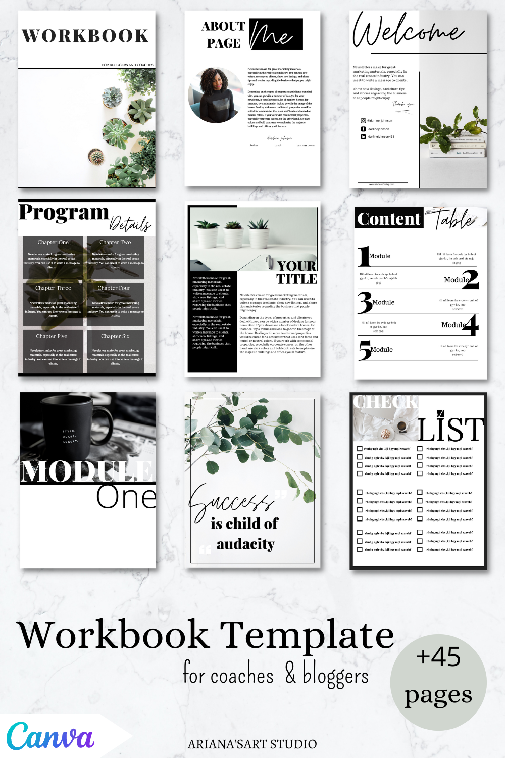 Jessica-workbook template- canva - Payhip