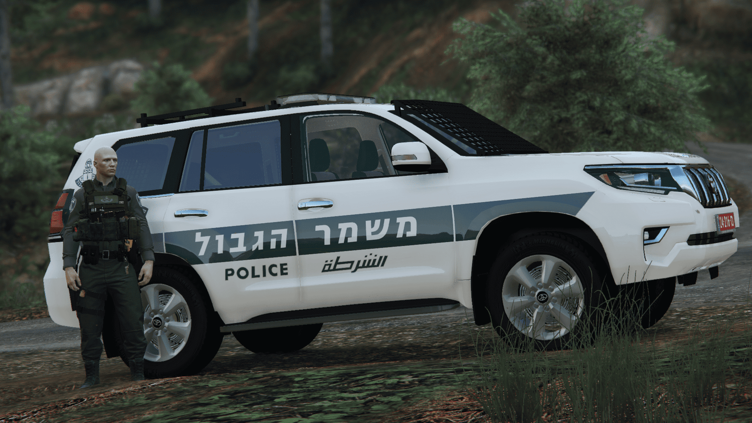 {PREMIUM} Toyota Land Cruiser Prado 2021 Israel Border Police for GTA V ...