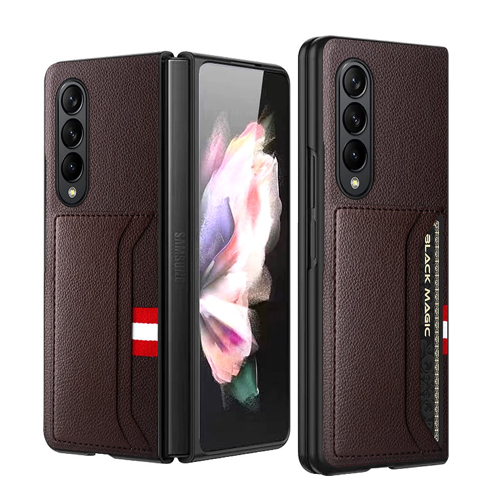 Samsung Galaxy Z Fold 4 Case Cover PU Leather With Slot Card - Payhip