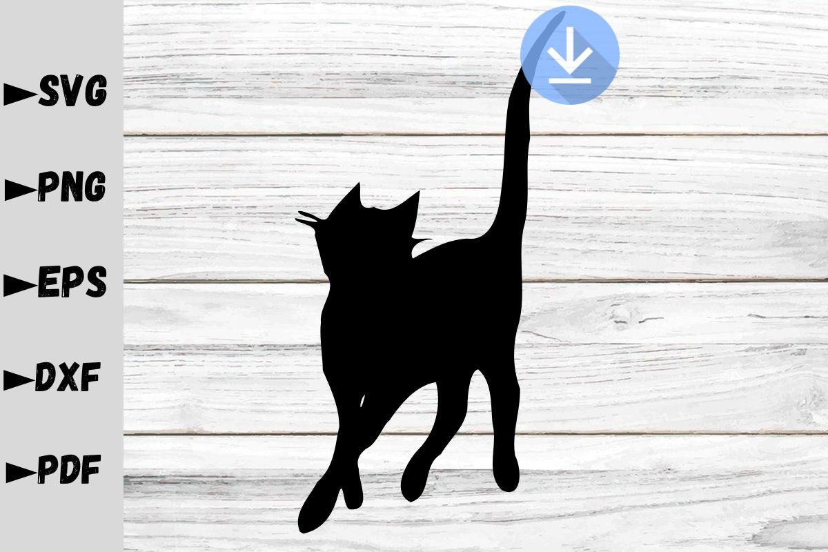 Black Cat SVG, Cat Silhouette, Cat SVG - Payhip