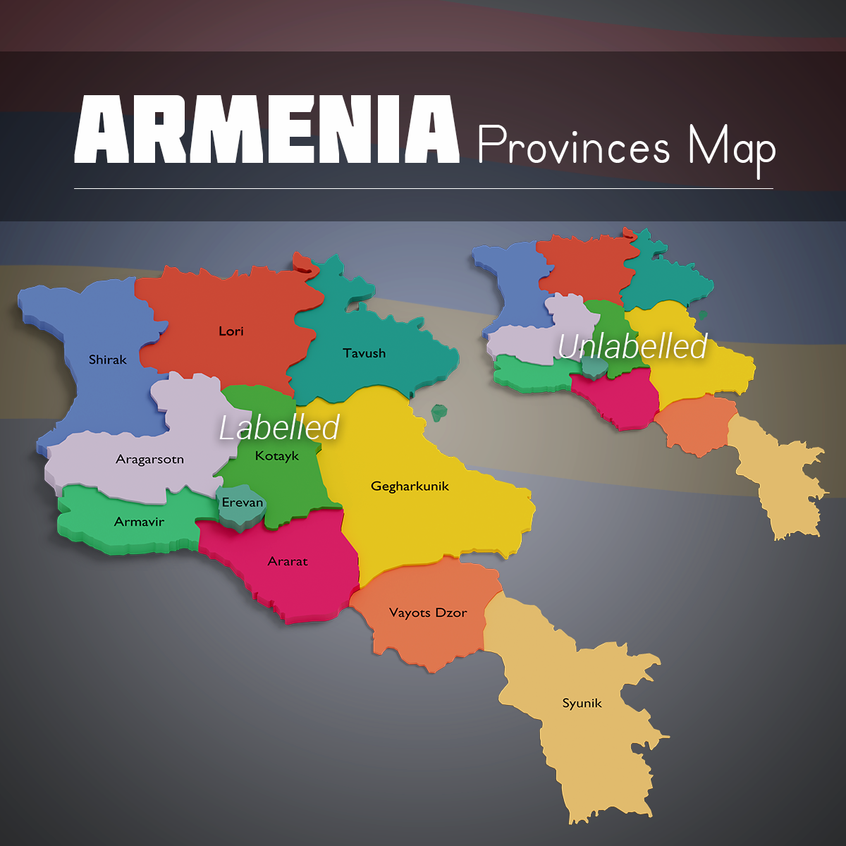 Armenia Provinces Map - Payhip