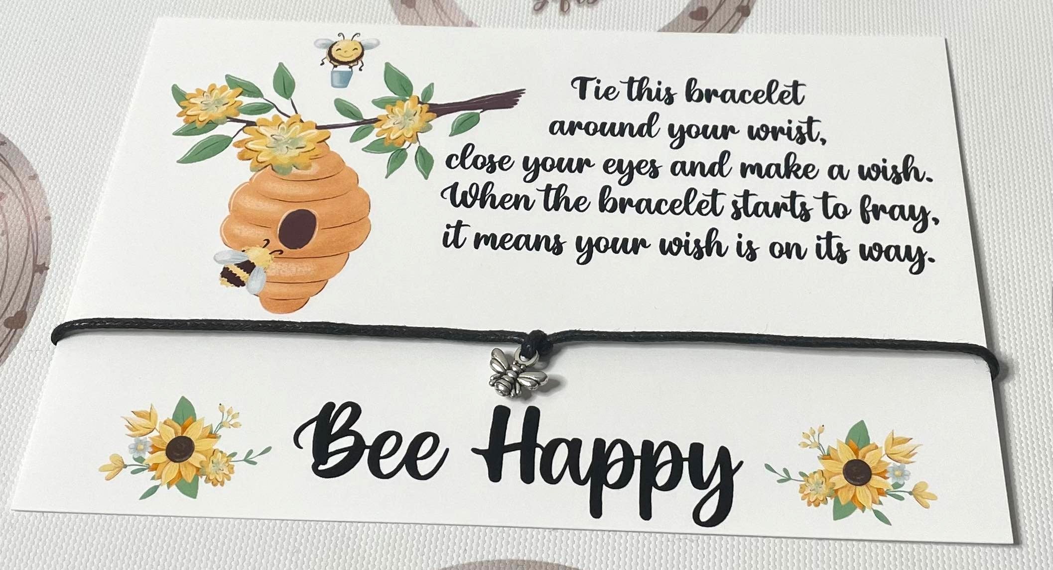 Bee happy wishband printable 6x4 - Payhip