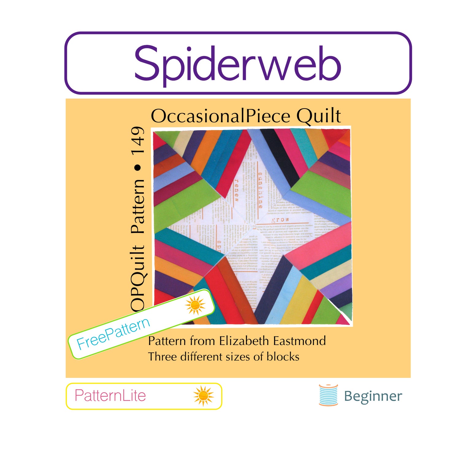 Elizabeth Eastmond of OccasionalPieceQuilt - Payhip