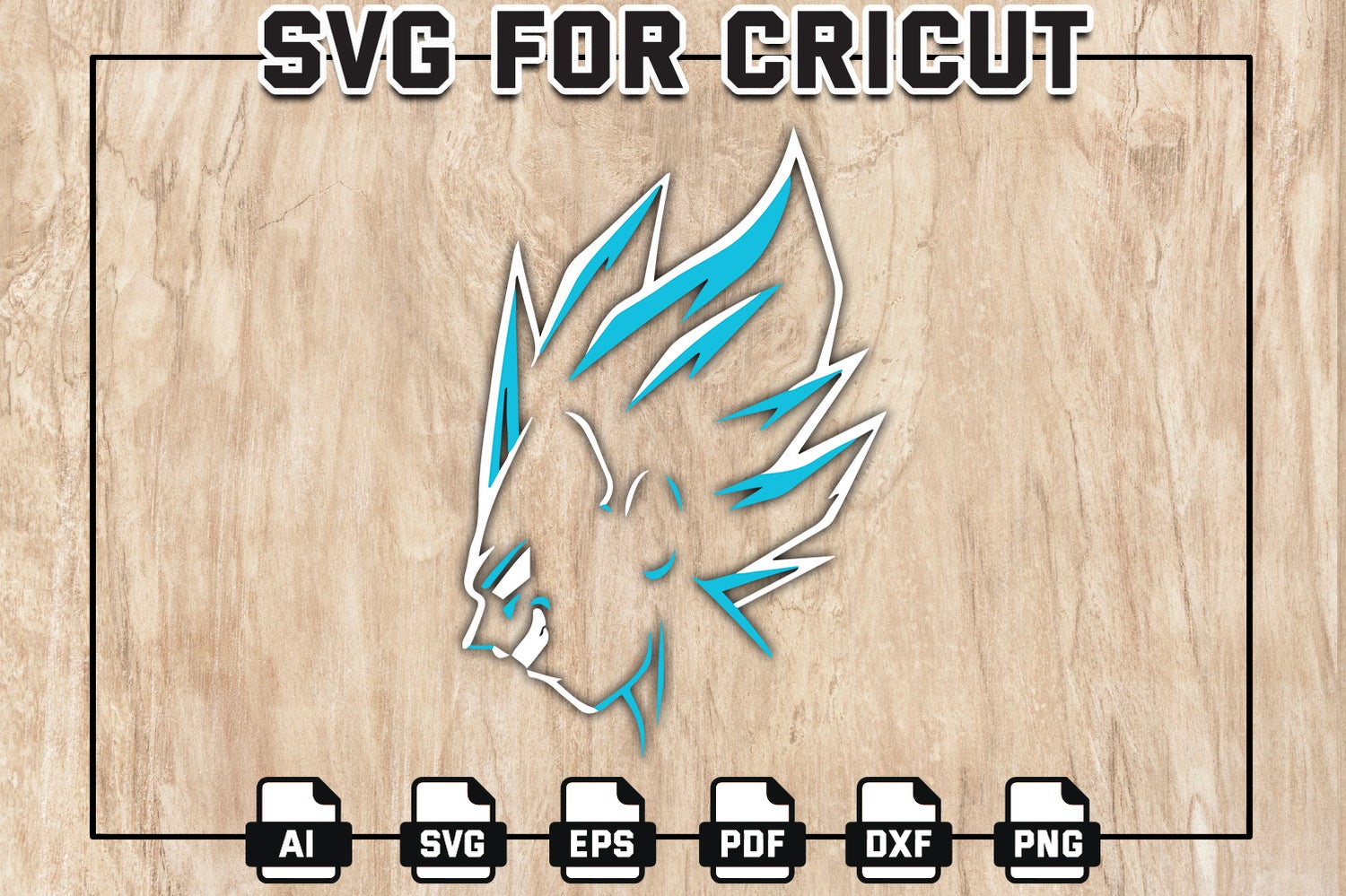 Vegeta SVG, Anime Vector, Anime Cricut, Anime Cutfile, Anime Clipart ...