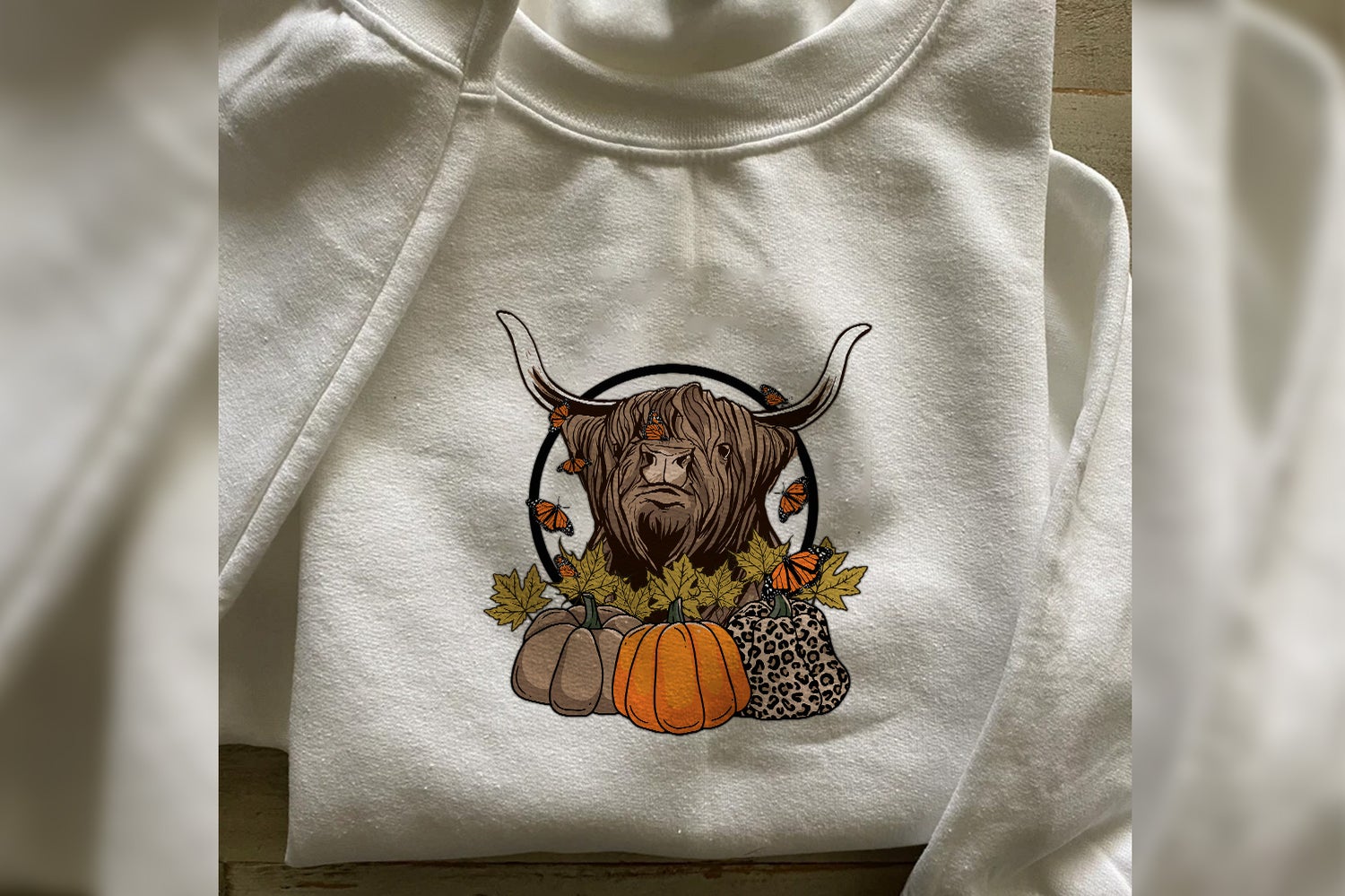 Highland Cow SVG for Fall, Pumpkin Sublimation Design, Thanksgiving ...