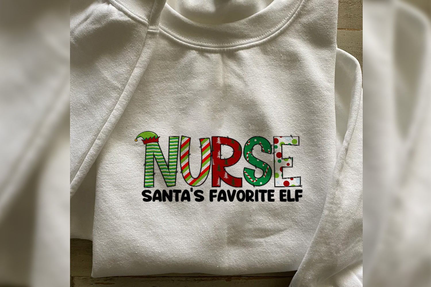 Nurse Santa's Favorite Elf SVG, Nurse Shirt Design, Nurse Life Svg ...