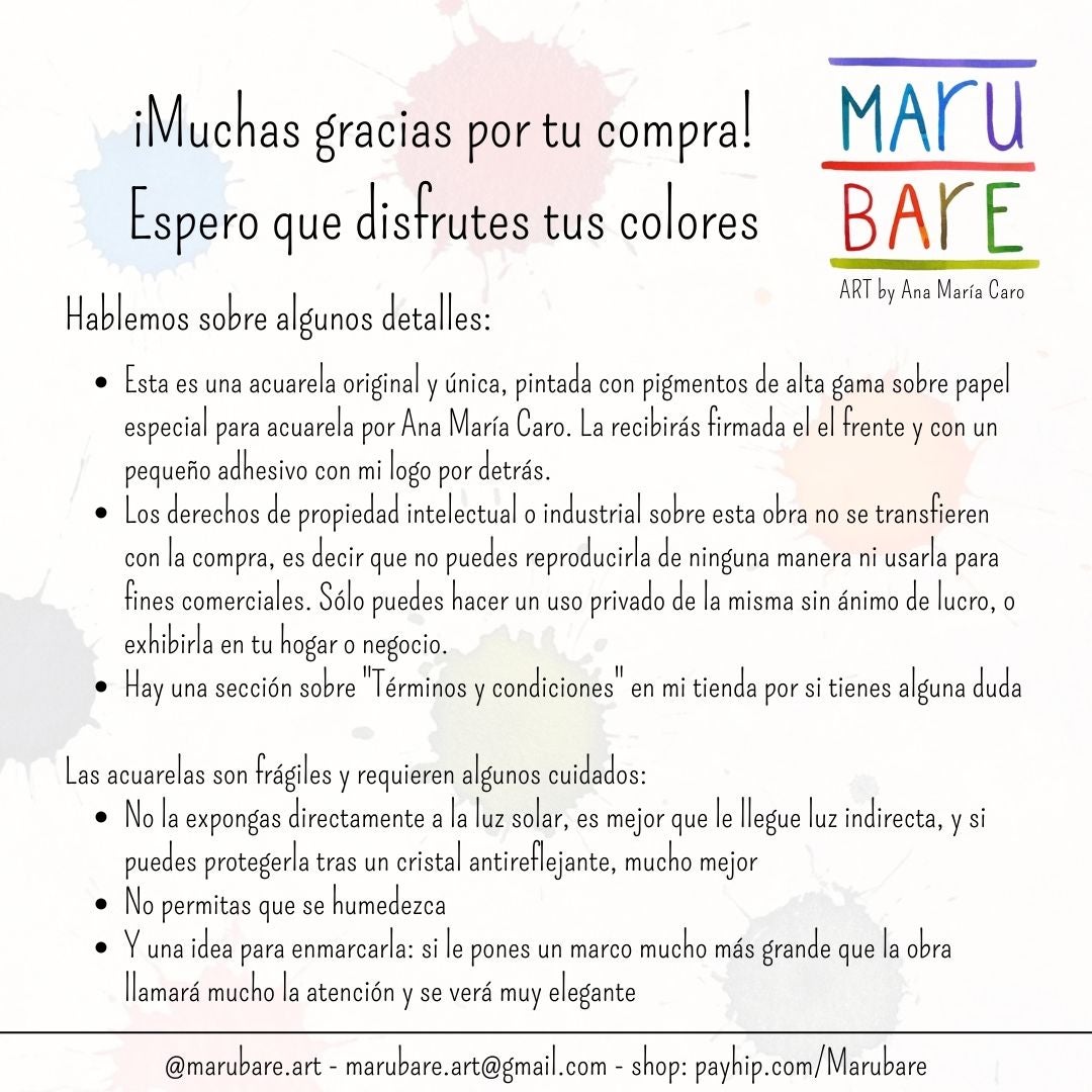 Original watercolor - Red dragonfly - Payhip