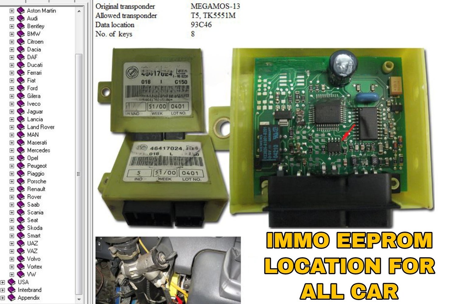IMMO EEPROM Location - Payhip