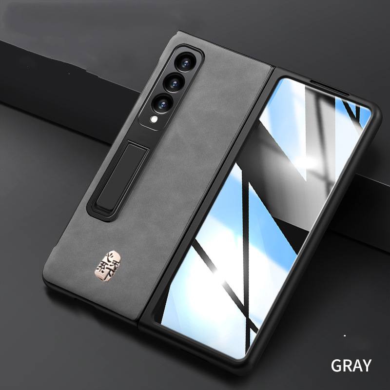 Samsung Galaxy Z Fold 3 Case Cover PU Leather Nappa Retro Colors Holder ...