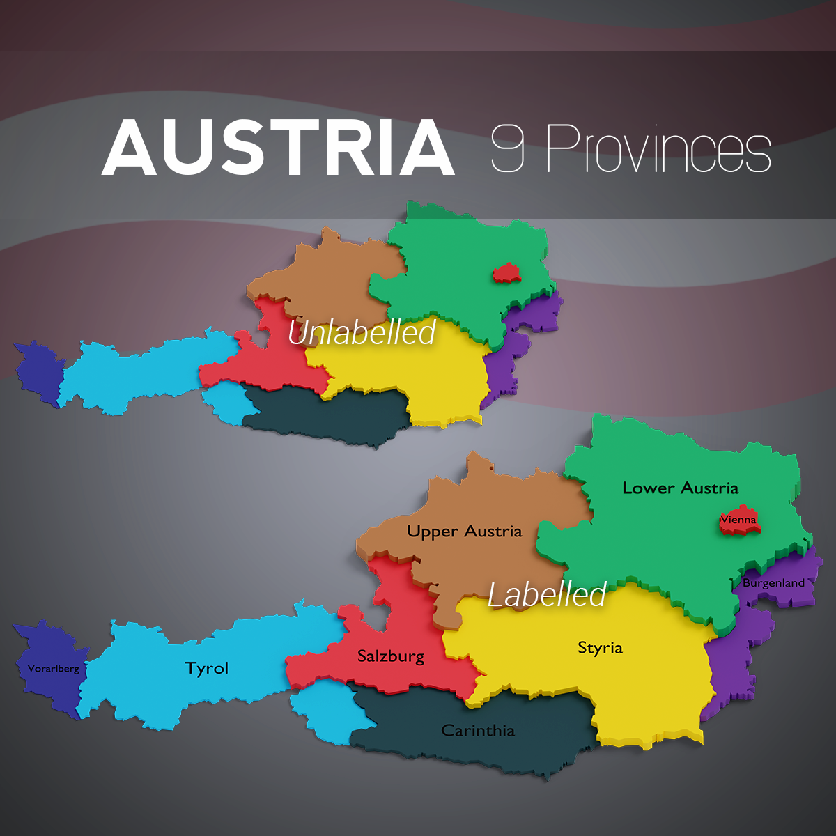 Austria Provinces Map - Payhip