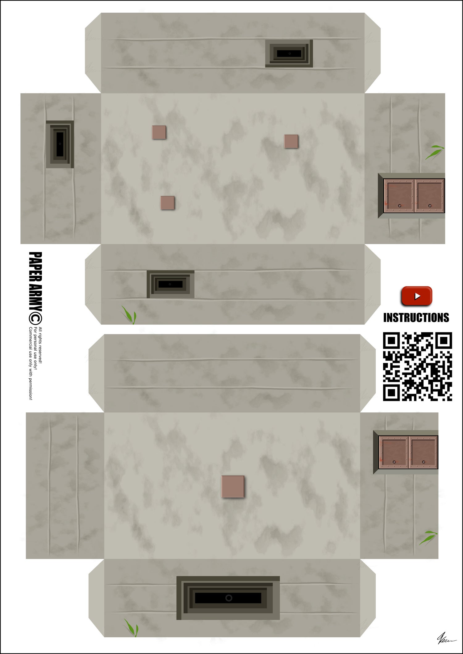 Paper model bunker - Payhip