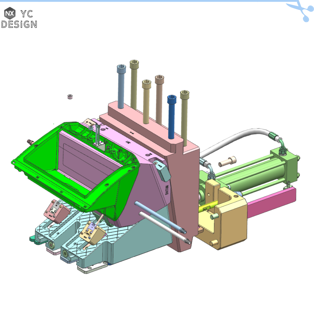 Auto shell parts injection mold 067, the large slider core pulls the ...