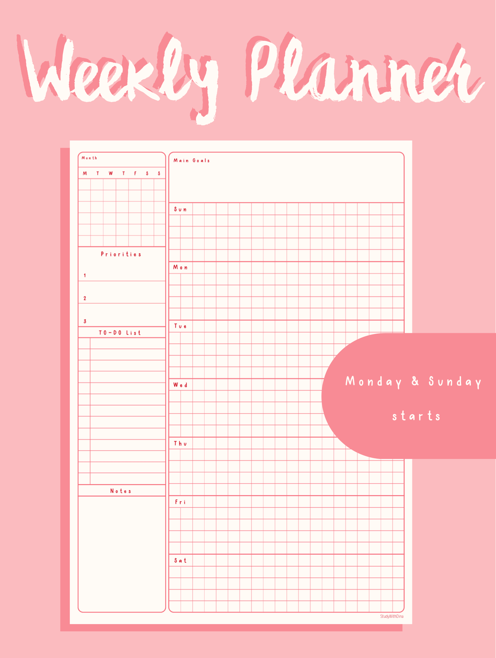 Weekly Planner - Payhip