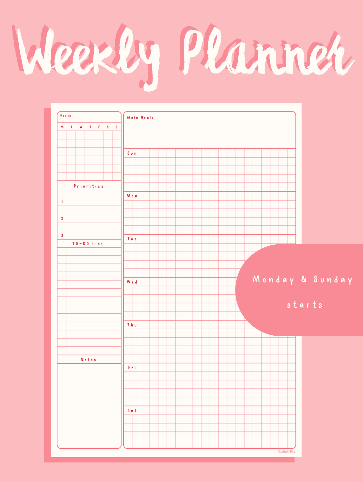 Weekly Planner - Payhip