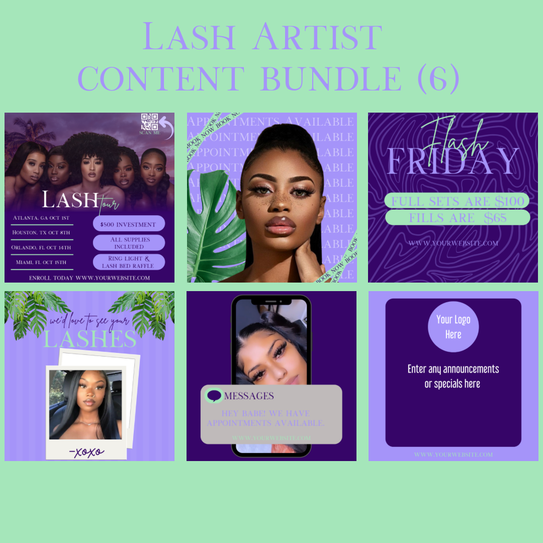 Lash Content Bundle - Payhip