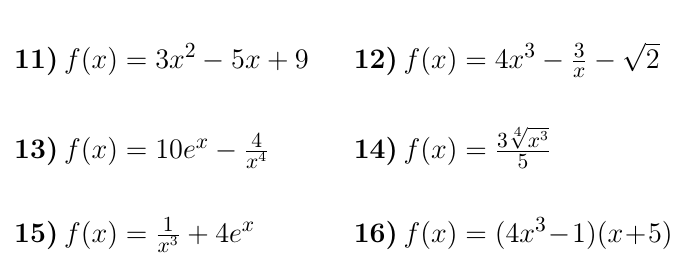 Differentiation using the chain rule worksheet (with answers)