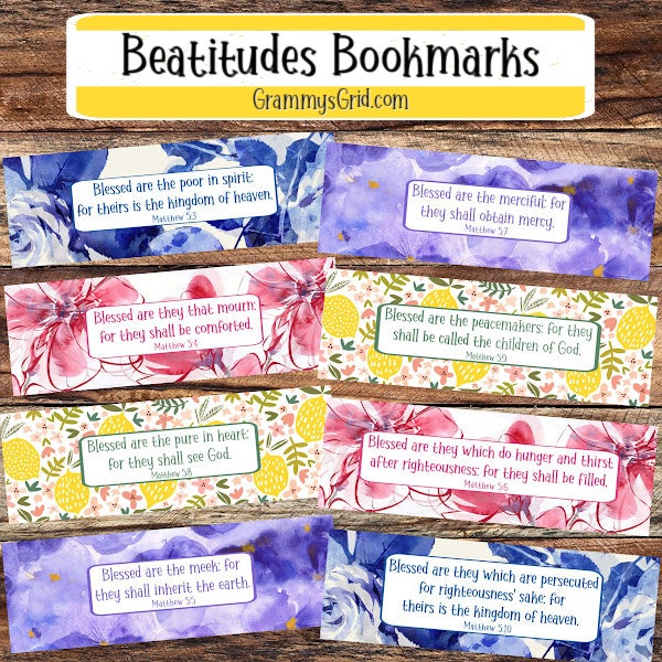 Beatitudes Bookmarks - Payhip