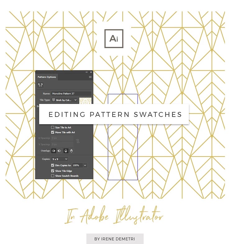 How to edit Adobe Illustrator Pattern swatches