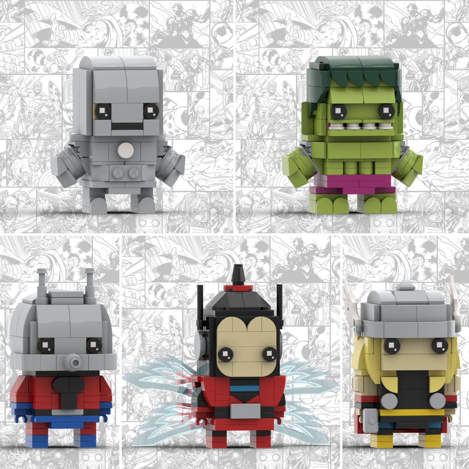 Avengers 1963 Custom Brickheadz Bundle - Payhip