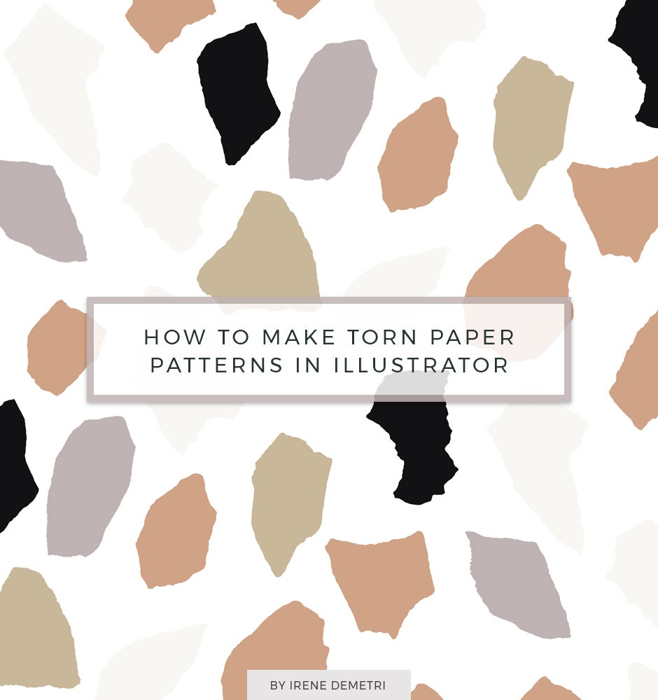 How to make Torn Paper, Abstract Illustrator Patterns