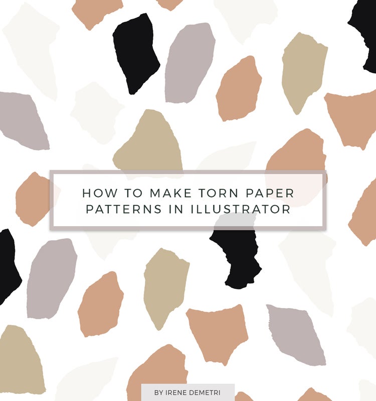 How to make Torn Paper, Abstract Illustrator Patterns